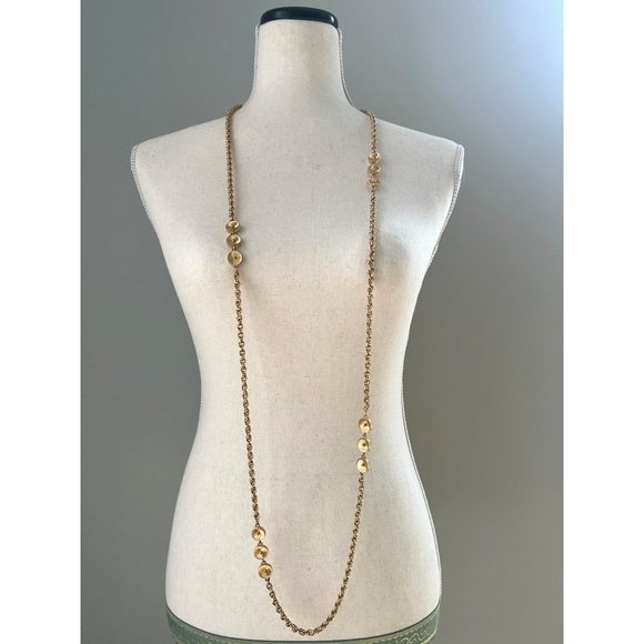 Monet | Jewelry | Vintage Monet Retro Long Opera Length Gold Tone Rope ...